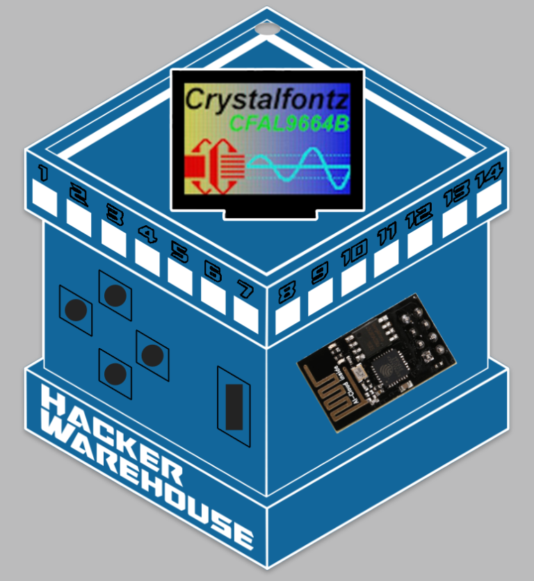 Hacker Warehouse Electronic Badge - Hacker Warehouse