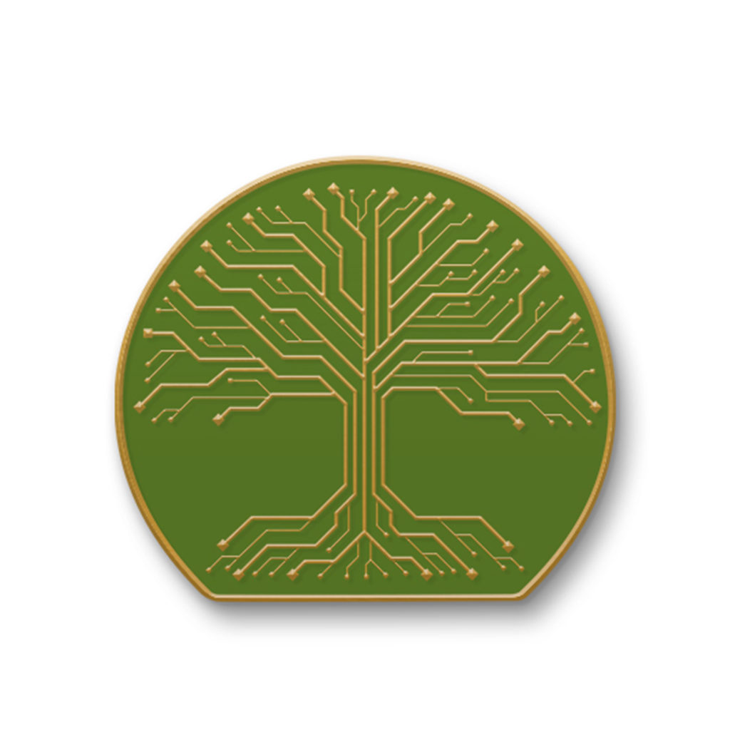 Digital Roots Enamel Pin - Hacker Warehouse